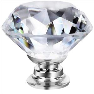 Accessories | 1pcs Crystal Glass Diamond Cabinet Knobs | Poshmark